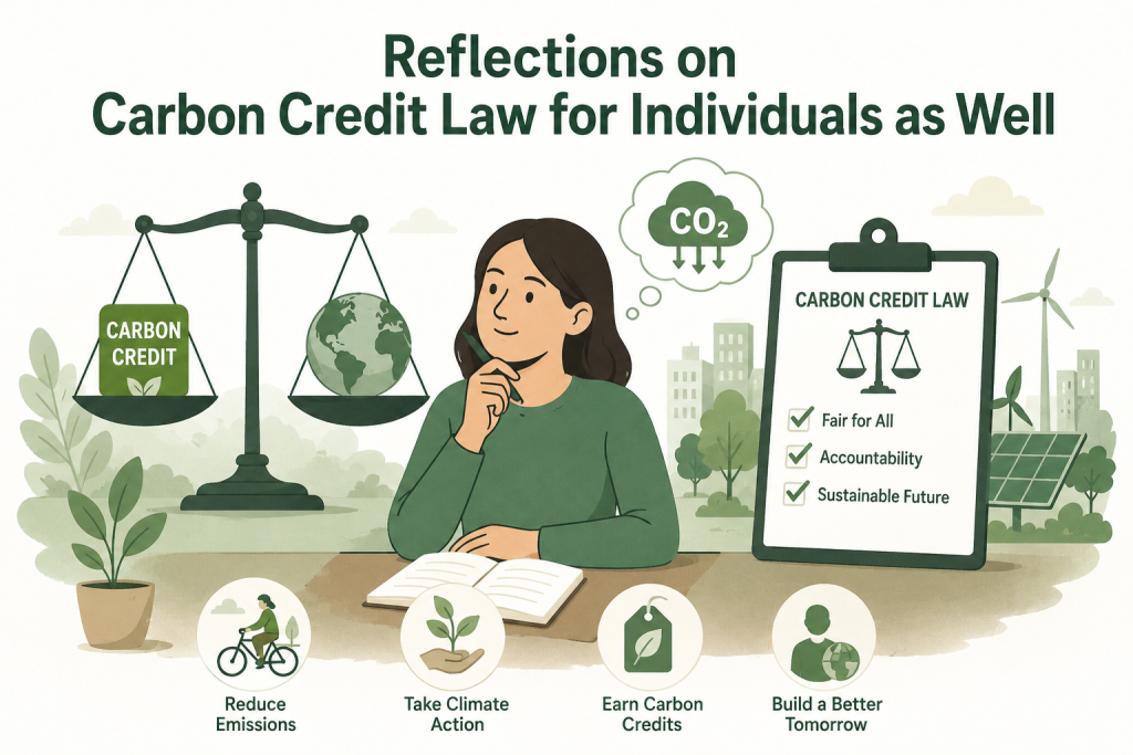 Reflections on Carbon Credit Law for Individuals as Well - Impactlens